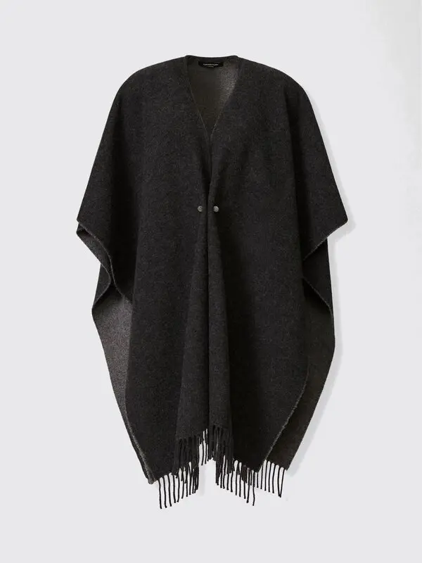 Fabiana Filippi Cape With Fringed Hem