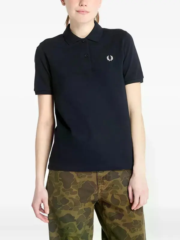 Fred Perry Logo-embroidered Polo Top