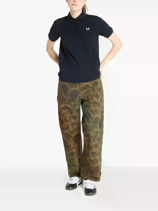 Fred Perry Logo-embroidered Polo Top