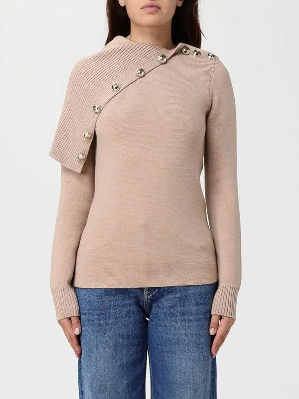 Rabanne Button Detailed Sweater - Beige