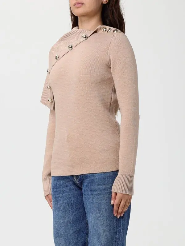 Rabanne Button Detailed Sweater - Beige