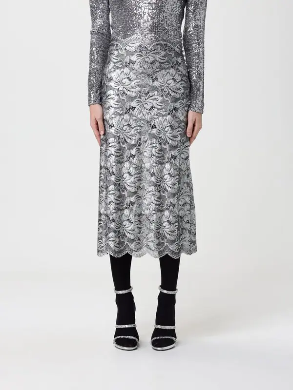 Rabanne Lace Skirt - Black