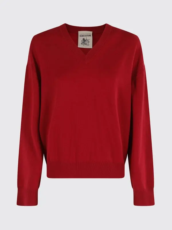 SEMICOUTURE Pullover Sweater - Red