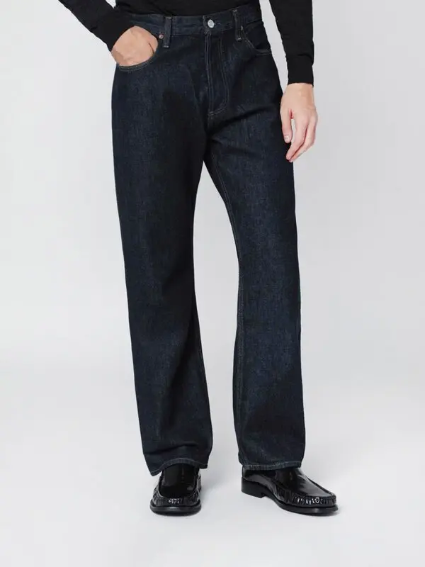 AGOLDE Dark Wash Straight Leg Jeans - Blue 1