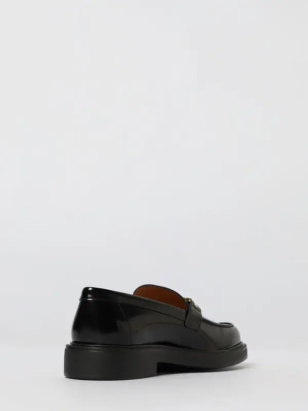 TOD'S Leather Loafers With Gold Hardware