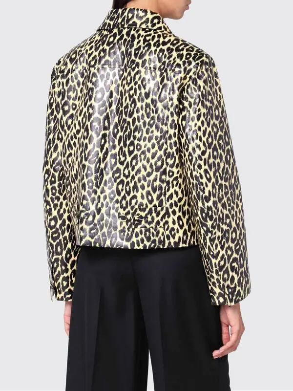 JIL SANDER Leopard Print Jacket - Beige