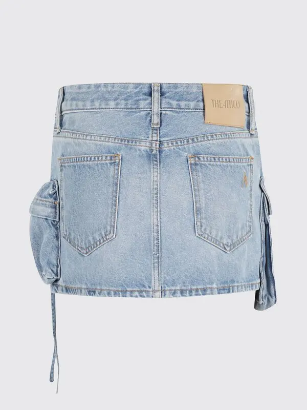 Attico Denim Mini Skirt