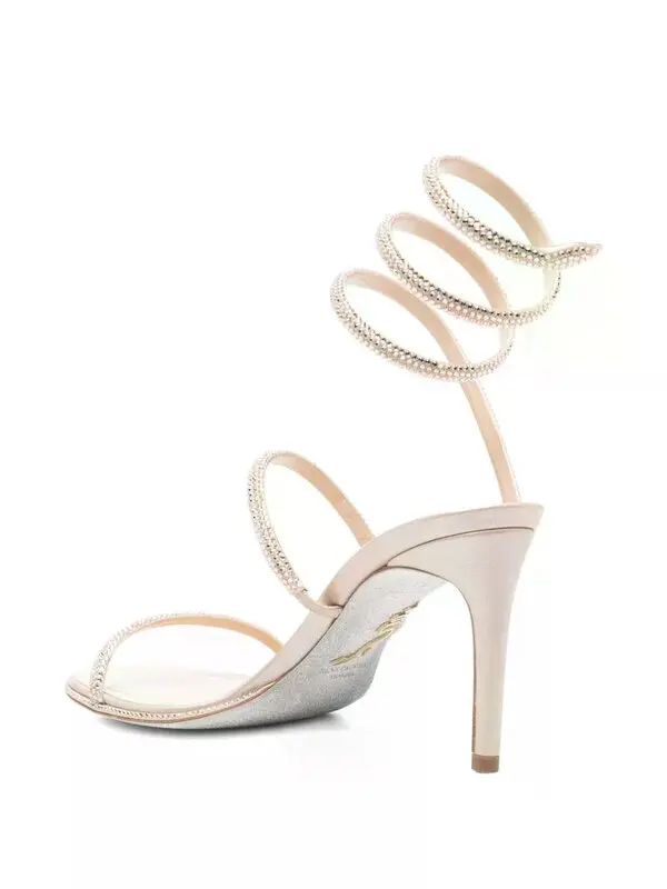 Rene Caovilla 80mm Strass-spiral Sandals