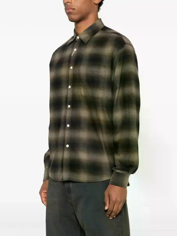 Nn07 Button-up Shirt Made In Soft Cotton And Woven In A Flannel Twill Weave