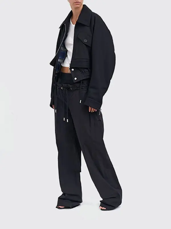 Dsquared2 Cropped Jacket With Zip-up Front And Classic Collar
