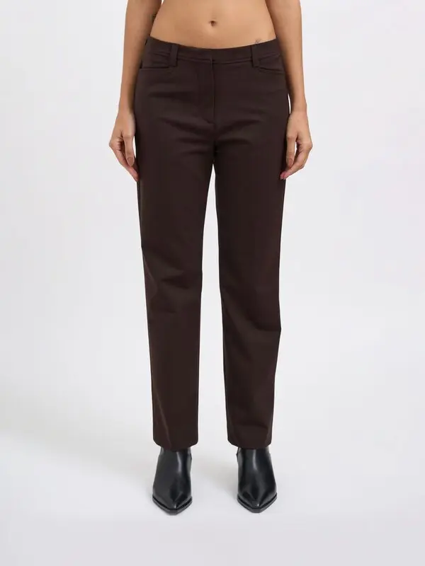 THELATEST Straight Leg Trouser - Brown