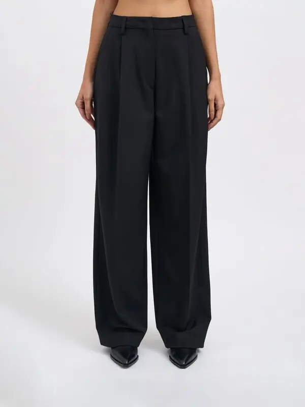 THELATEST Tailored Wide Leg Pants - Black