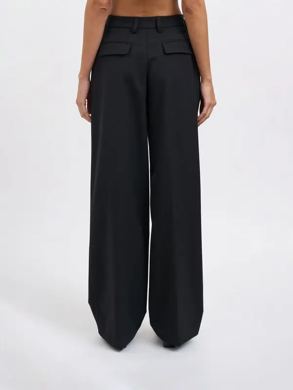 THELATEST Tailored Wide Leg Pants - Black