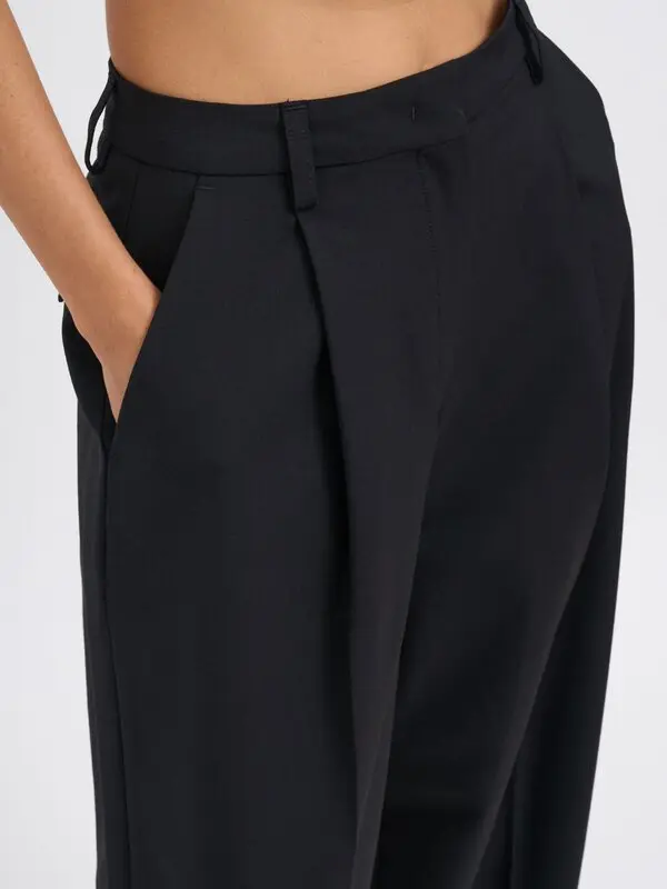THELATEST Tailored Wide Leg Pants - Black