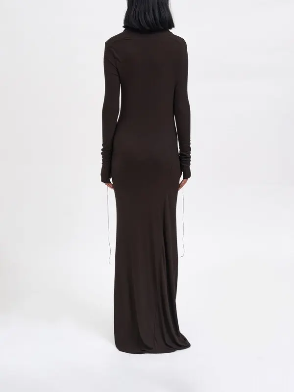 Andrea Ya'aqov Maxi Dress With Scarf Detail