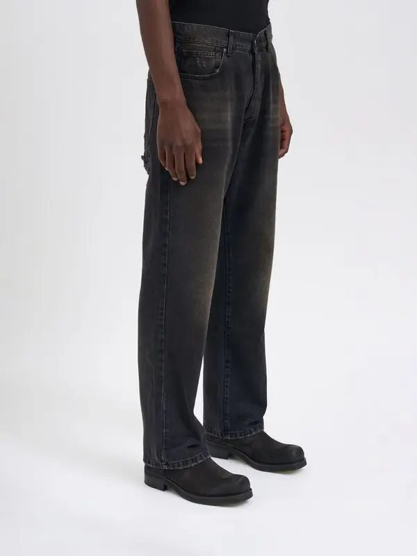 PAURA Distressed Wash Jeans