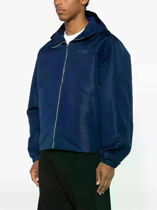 Givenchy Hooded Windbreaker - Blue