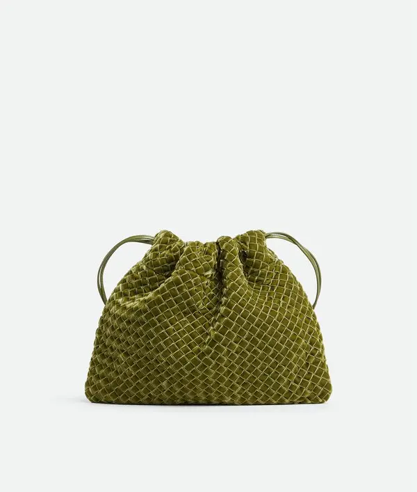 BOTTEGA  VENETA Intreccio Velvet Pouch