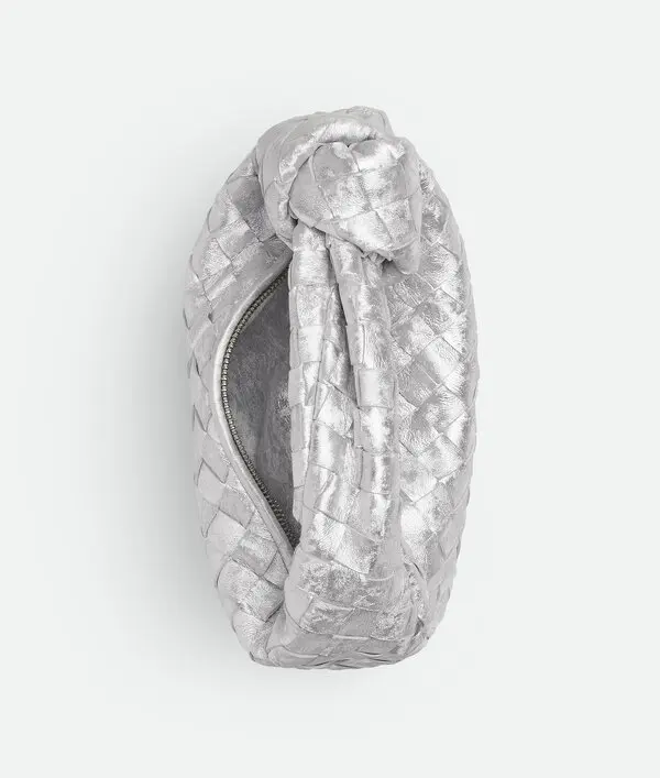 Bottega Veneta Mini Jodie Top Handle Bag - Silver