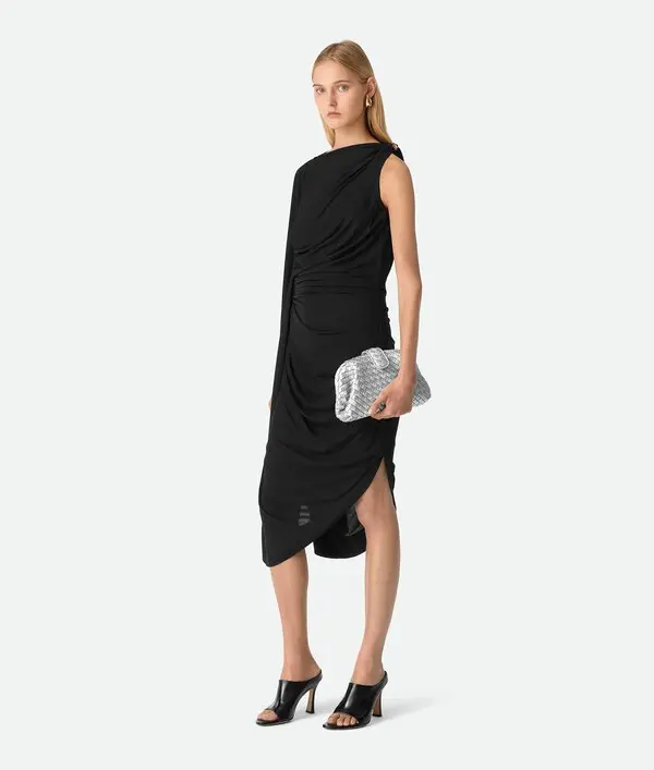 Bottega Veneta Small Lauren 1980 Clutch - Silver