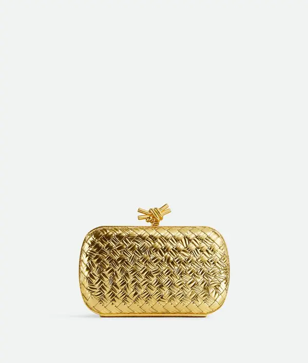 Bottega Veneta Bottega Veneta Knot Minaudière - Gold