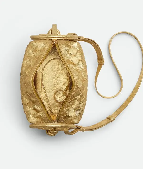 Bottega Veneta Loop Top Handle Cross-body Bag - Gold