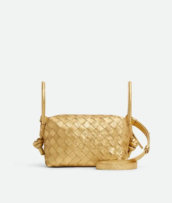 Bottega Veneta Loop Top Handle Cross-body Bag - Gold
