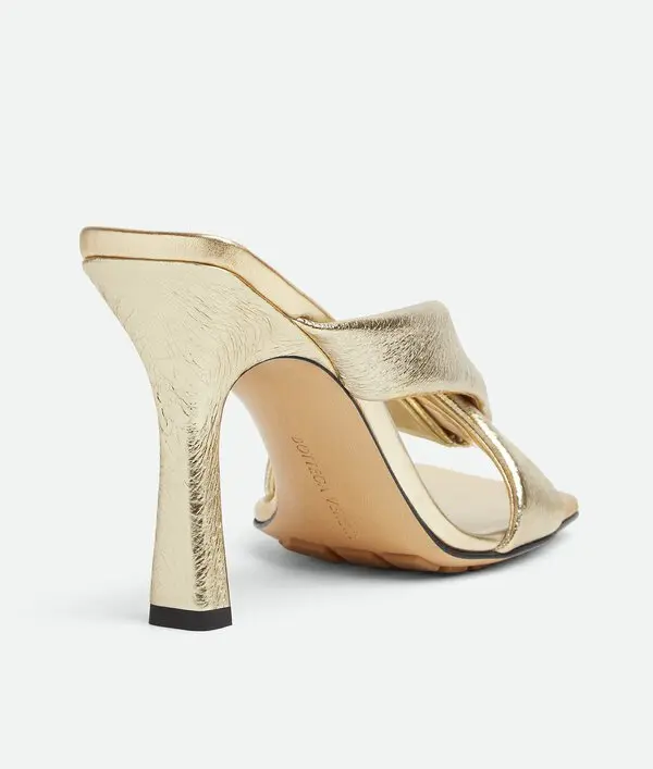 Bottega Veneta Laminated Leather Riva Mule - Medallion