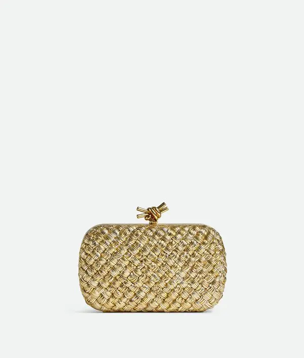 BOTTEGA  VENETA Bottega Veneta Knot Minaudière - Gold