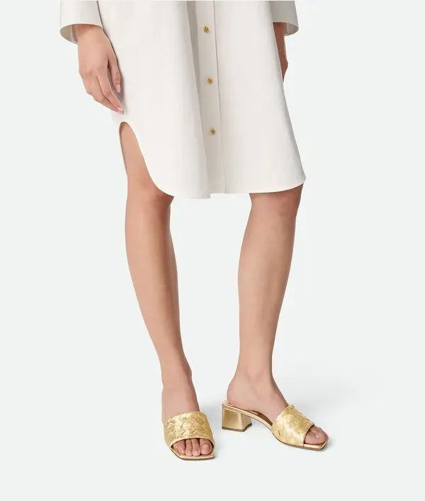 Bottega Veneta Parco Mule - Gold