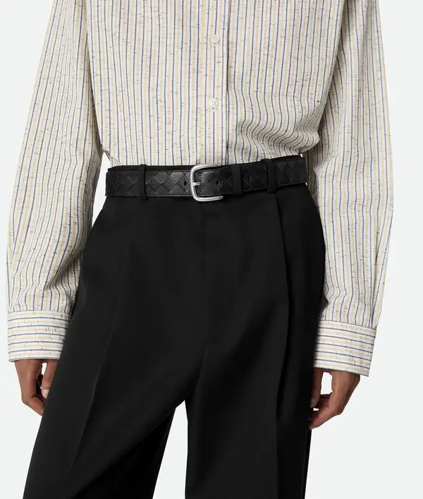 Bottega Veneta Intrecciato Leather Belt