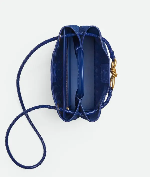 Bottega Veneta Small Intrecciato Suede Andiamo Bag