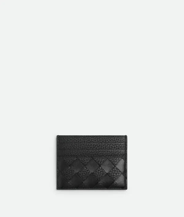 BOTTEGA  VENETA Intrecciato Credit Card Case - Black