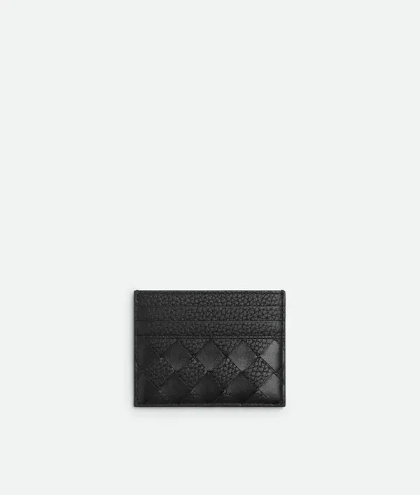 Bottega Veneta Intrecciato Credit Card Case - Black