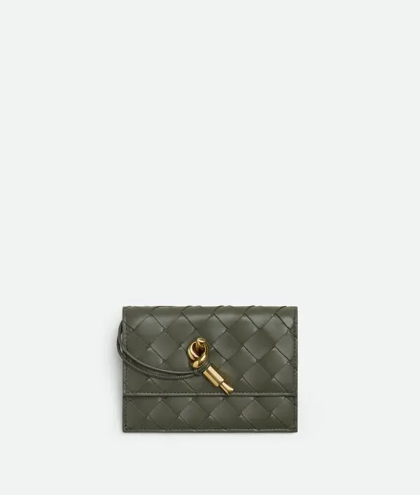 BOTTEGA  VENETA Andiamo Zipped Card Case - Pickle
