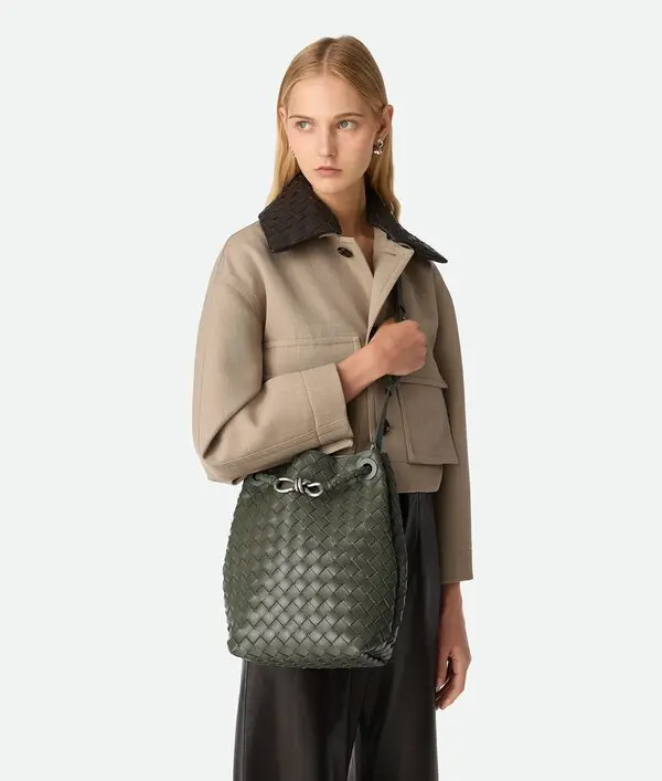 Bottega Veneta Small Andiamo Bucket - Pickle