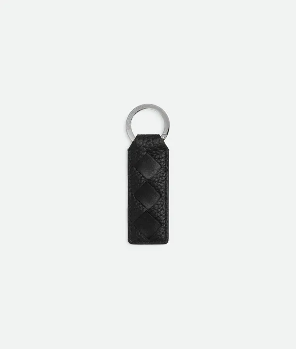 Bottega Veneta Tab Key Ring - Black