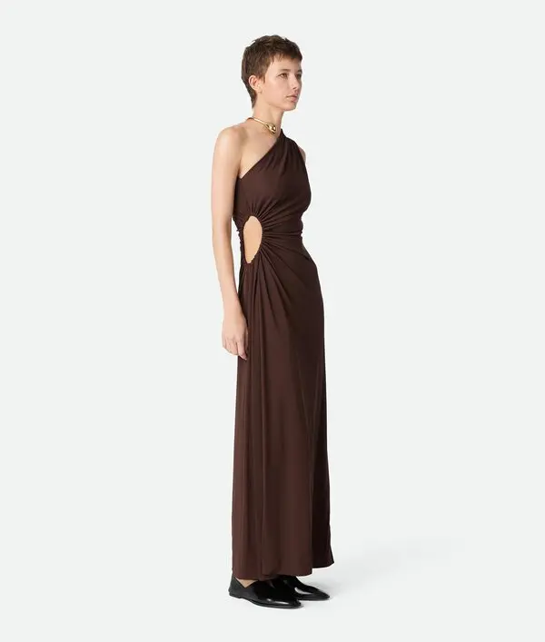 Bottega Veneta Crepe Viscose Jersey Long Dress