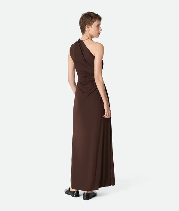 Bottega Veneta Crepe Viscose Jersey Long Dress
