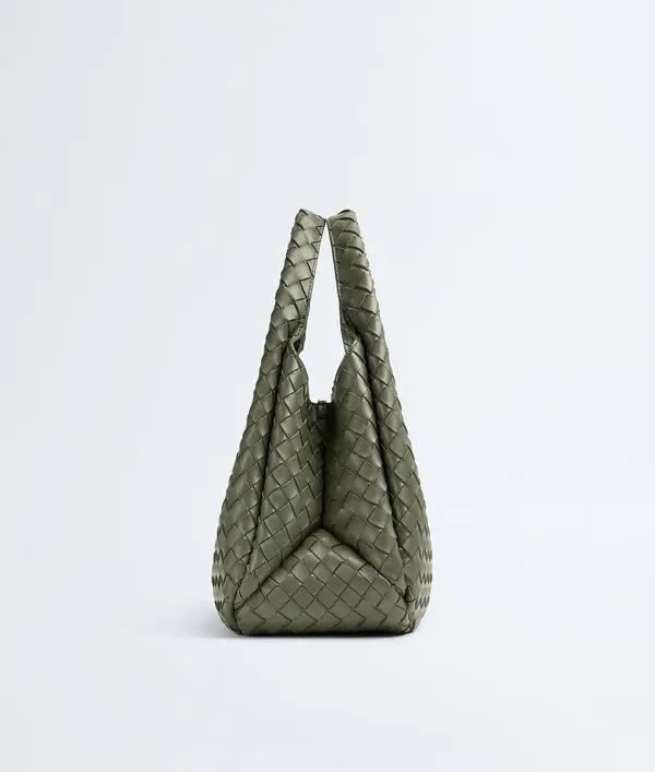 Bottega Veneta Intrecciato Leather Shoulder Bag - Pickle