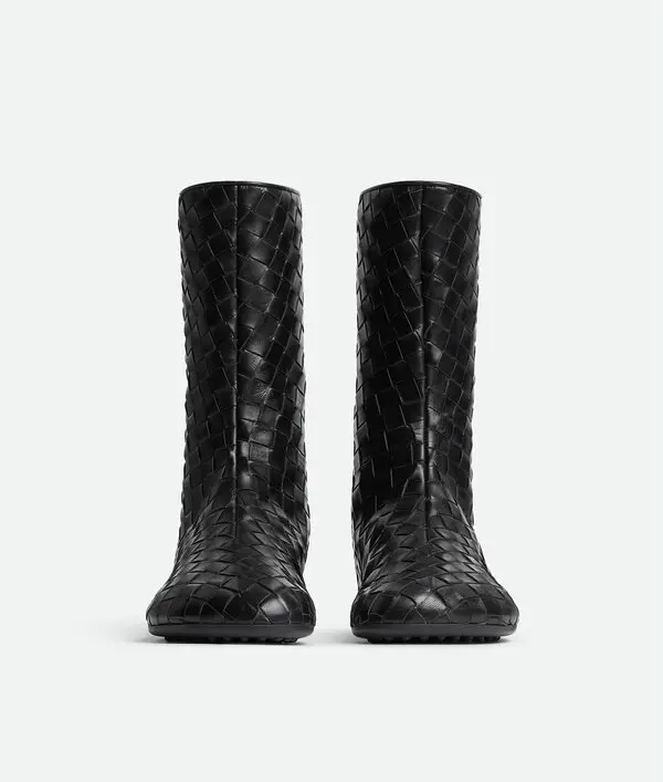 Bottega Veneta Intrecciato Leather Flat Boots