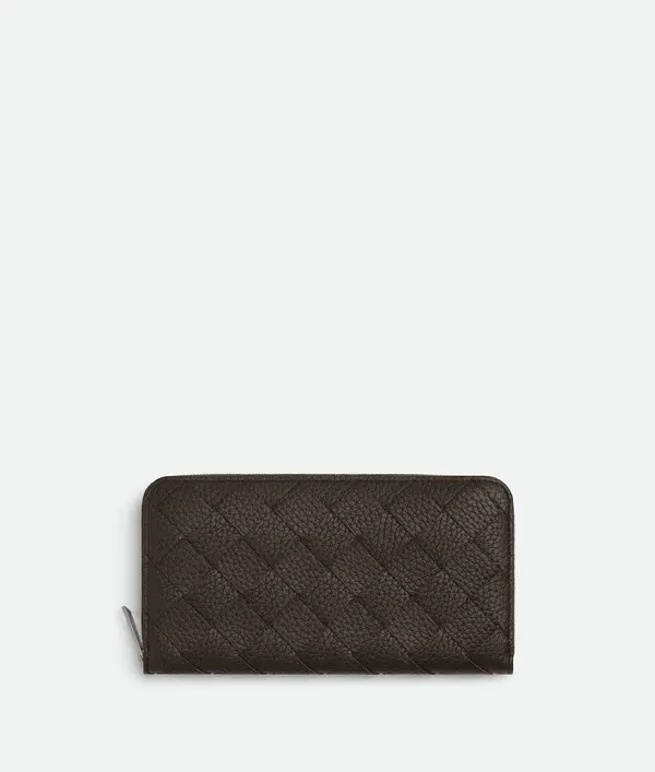BOTTEGA  VENETA Intrecciato Zip Around Wallet - Fondant