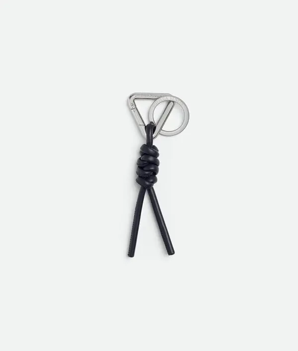 BOTTEGA  VENETA Triangle Key Ring - Nocturnal