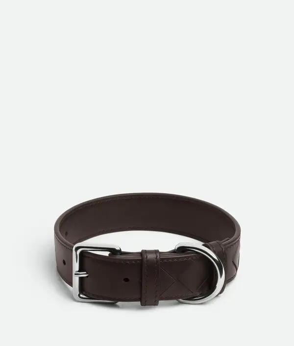BOTTEGA  VENETA Medium Intrecciato Dog Collar - Fondant
