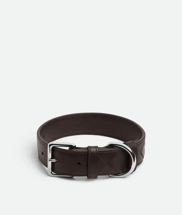 Bottega Veneta Medium Intrecciato Dog Collar - Fondant