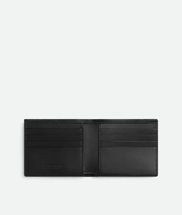 Bottega Veneta Intrecciato Bi-fold Wallet - Black
