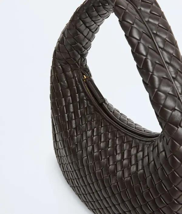 Bottega Veneta Small Padded Intrecciato Leather Shoulder Bag - Fondant