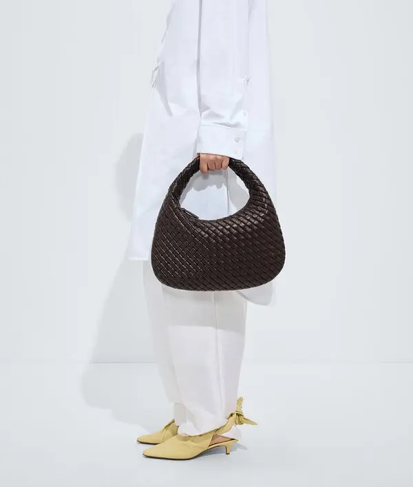 Bottega Veneta Small Padded Intrecciato Leather Shoulder Bag - Fondant