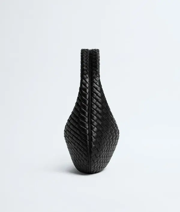 Bottega Veneta Padded Intrecciato Shoulder Bag - Black