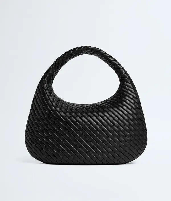 Bottega Veneta Padded Intrecciato Shoulder Bag - Black